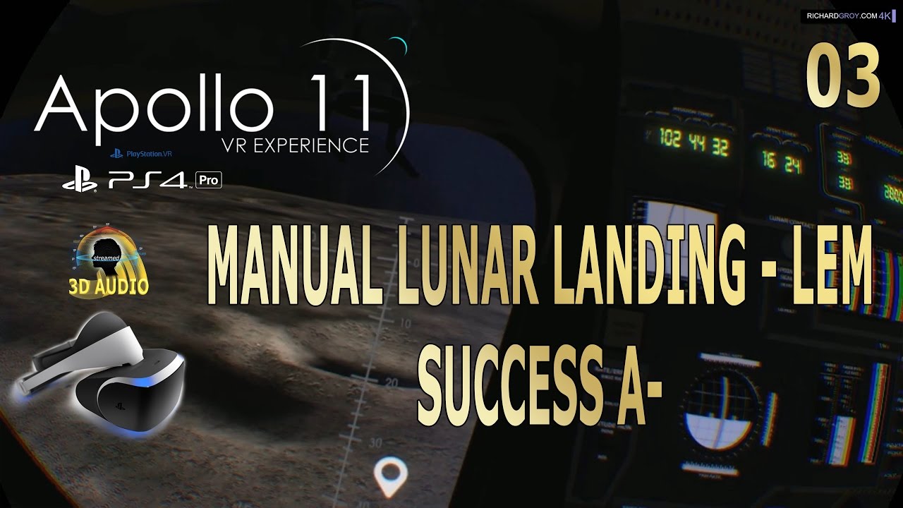 Lunar Manual Landing Eagle - PS VR Apollo 11 VR PS4 Pro Español ...