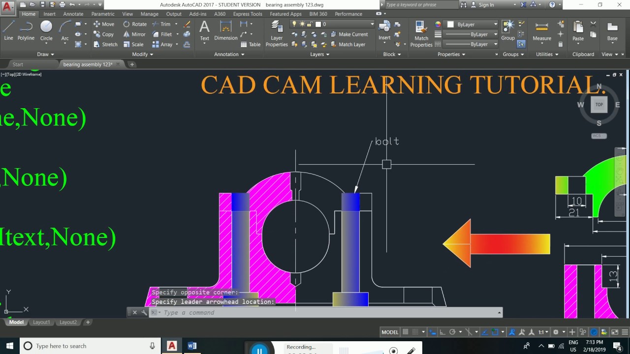 AutoCAD Leader Command And Multileader Command 019 YouTube AutoCAD Leader Command And Multileader Command 019 YouTube