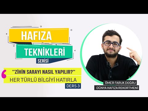 ÖRNEKLER ÜZERİNDEN HAFIZA TEKNİKLERİ !  BİRLİKTE 'ZİHİN SARAYI' HAZIRLIYORUZ (+ İNGİLİZCE, PDF)