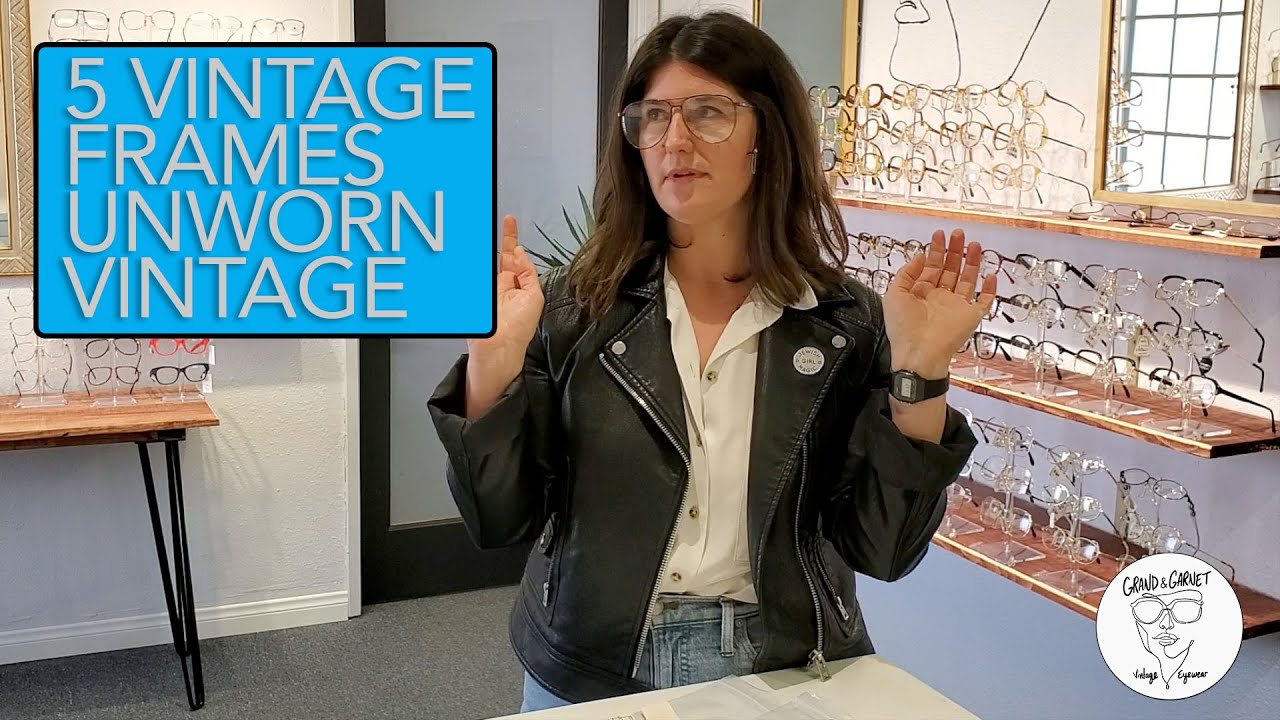 New Inventory Walk-through - 5 Vintage Eyeglass Frames - YouTube