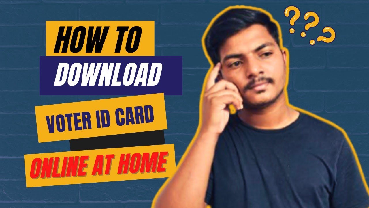 How to download voter id card online at Home. - YouTube