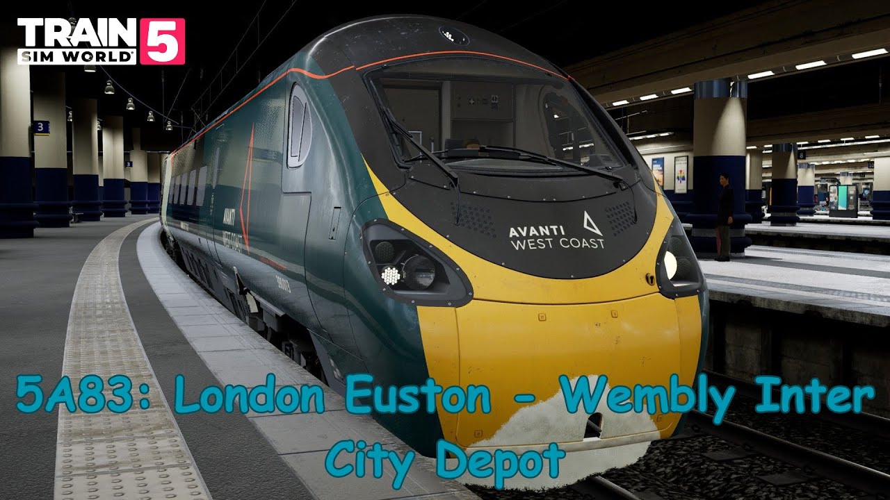 5A83: London Euston - Wembly Inter City Depot - WCML South - Class 390 ...