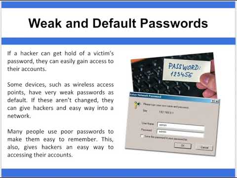 Cyber Security Weak and default passwords - YouTube