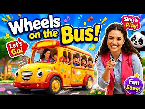 Wheels on the Bus  Nursery Rhymes for Kids  Miss Rose & Pandy  Kids Songs