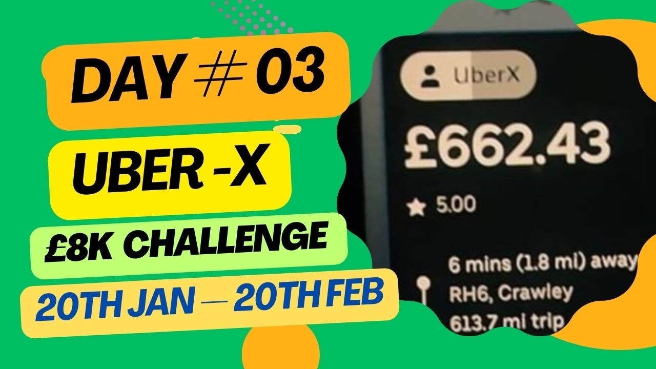 Day 3: My Uber X £8K Monthly Challenge in the UK | Ride Along ...