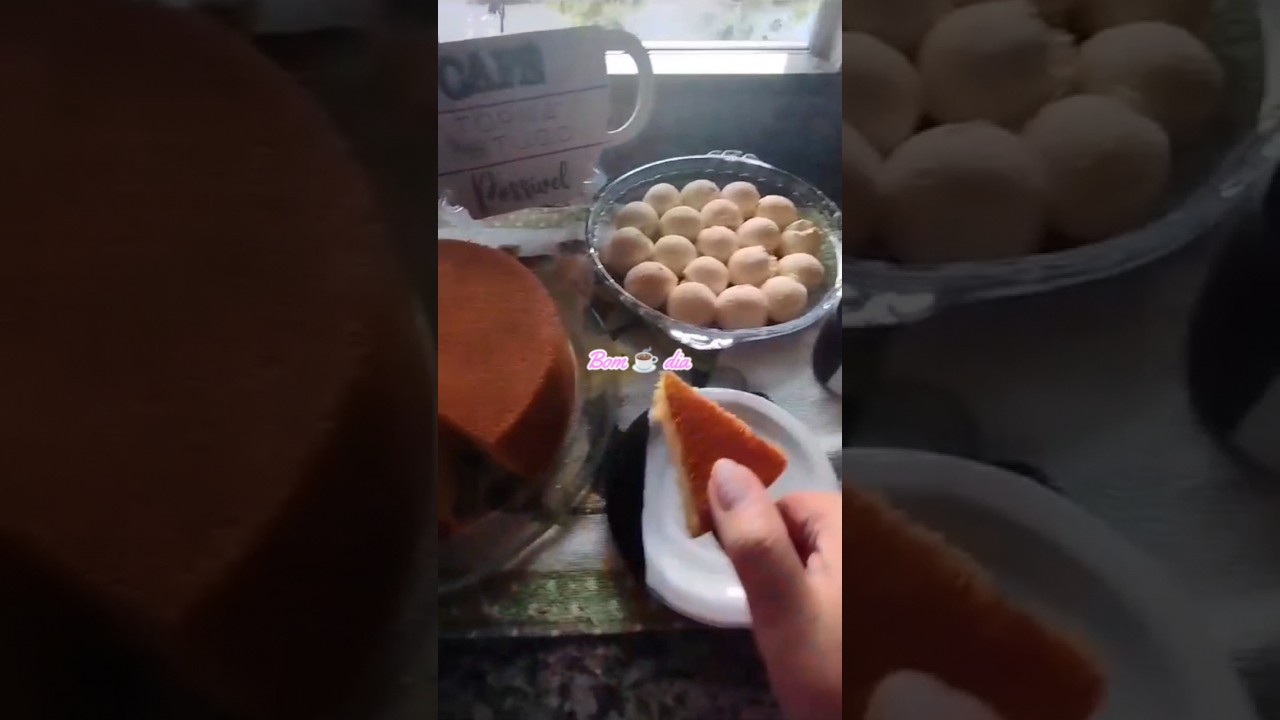 Café da manhã com pão de queijo e broa de milho. - YouTube