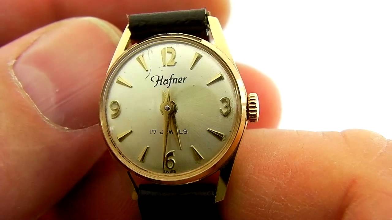 Vintage 1960s 18ct Gold Hafner Swiss Ladies' Watch - YouTube