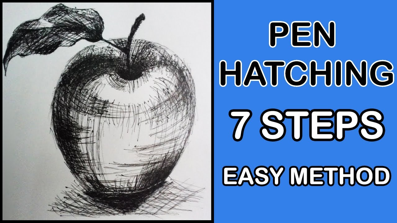 Cross hatching tutorial for beginners | pen and ink | - YouTube