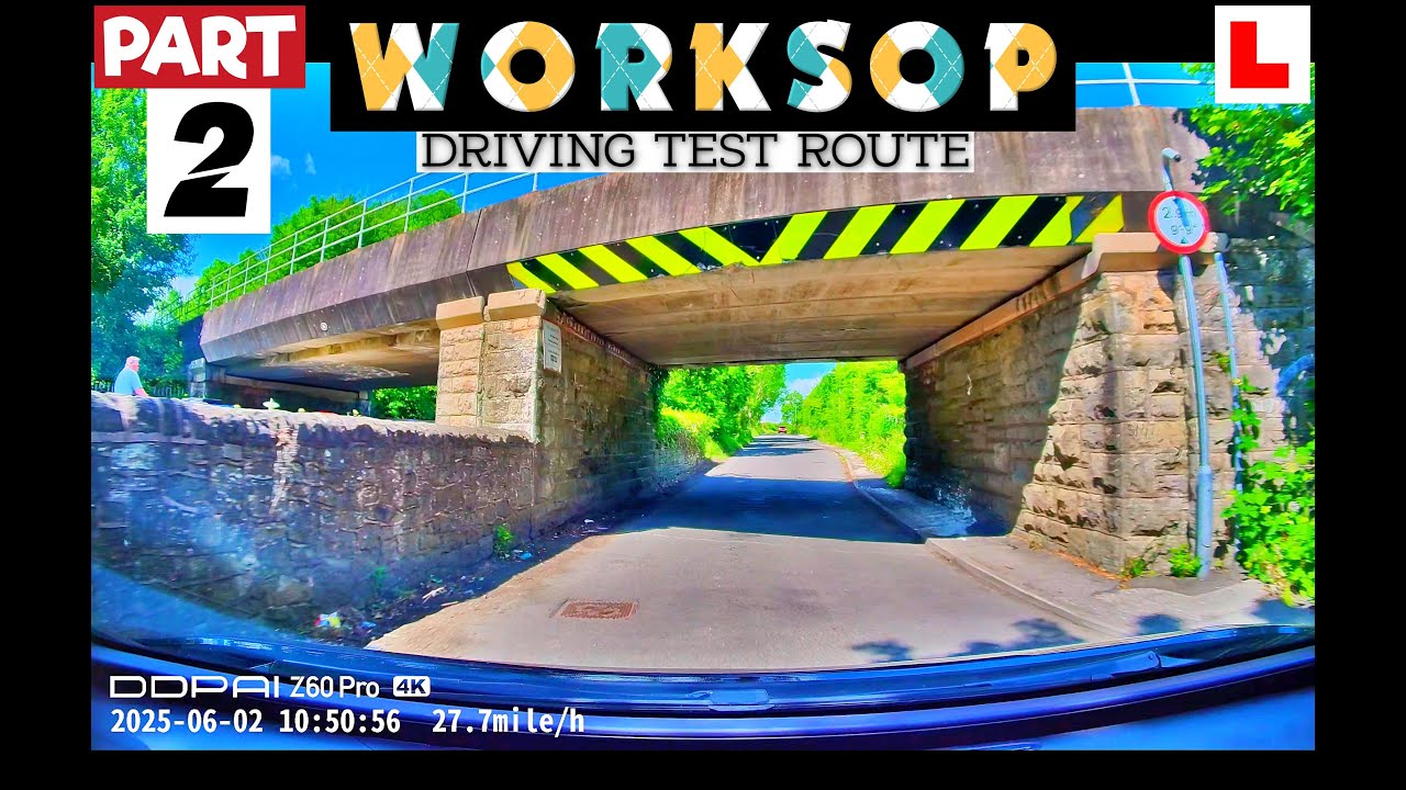 WORKSOP DRIVING TEST ROUTE EP2 2025JUNE02 10:46AM #drivingtestvideo # ...