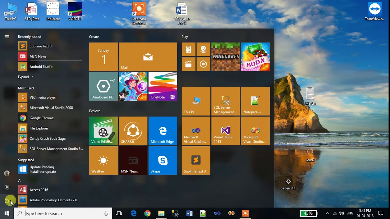 How to show hibernate button in start button in Windows 10 - YouTube