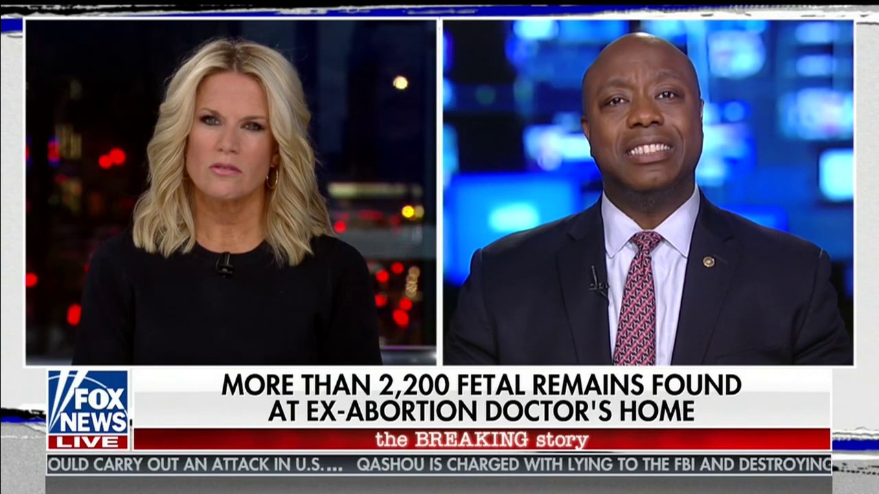 Senator Tim Scott Joins Martha MacCallum to Discuss Fetal Remains Found ...