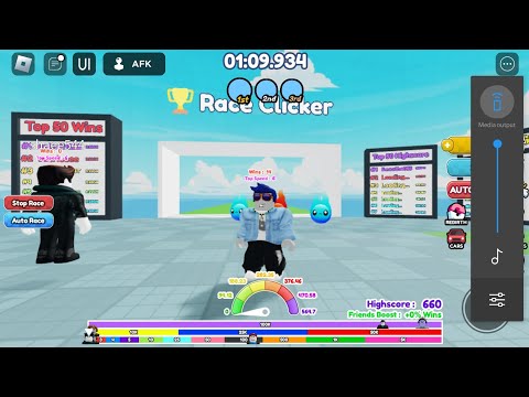 Roblox Gameplay Race clicker map First roblox Gameplay #1 - YouTube
