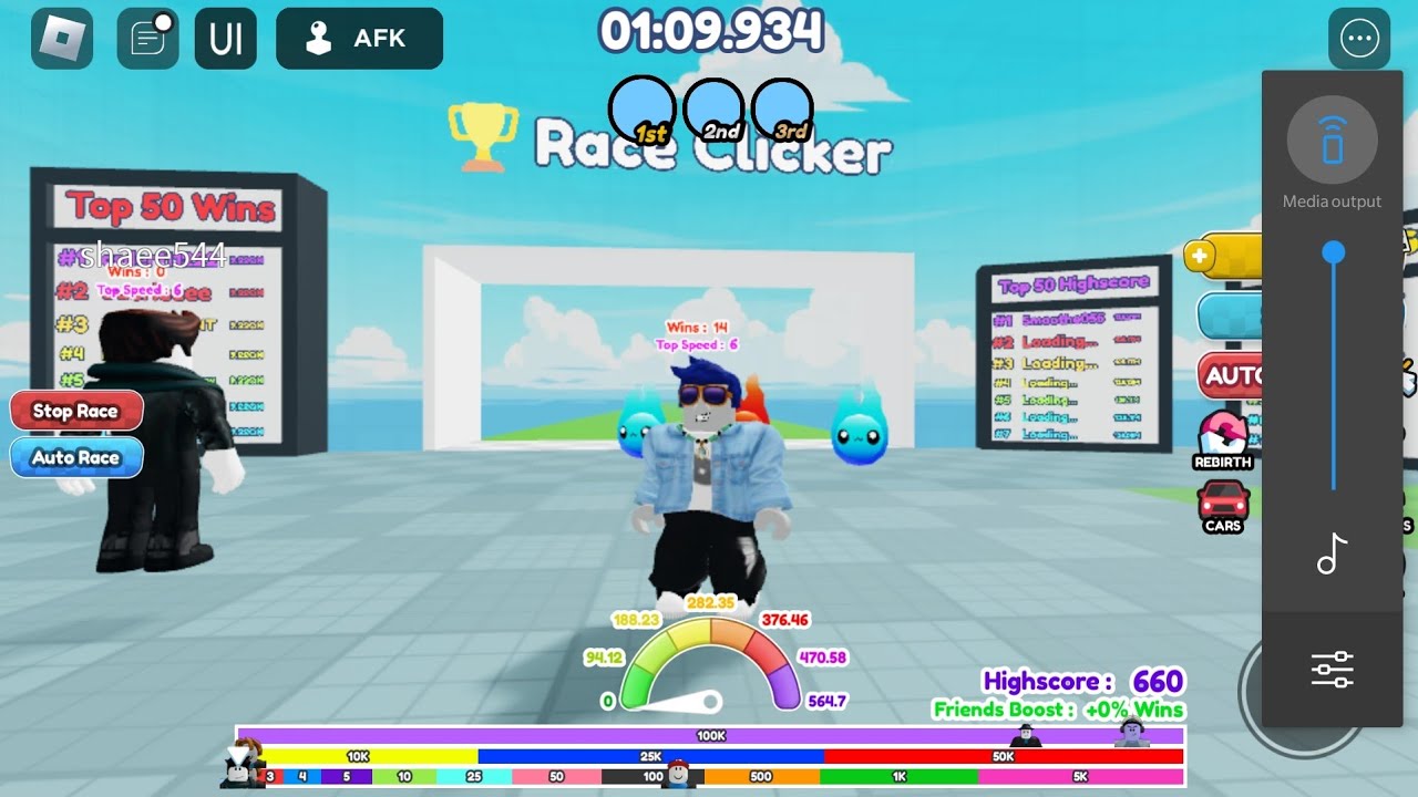 Roblox Gameplay Race clicker map First roblox Gameplay #1 - YouTube