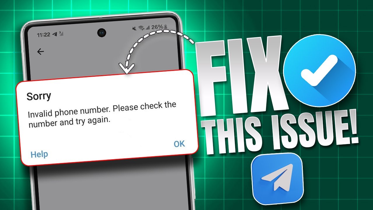 How to Fix 'Sorry, Invalid Phone Number' on Telegram | Troubleshoot ...