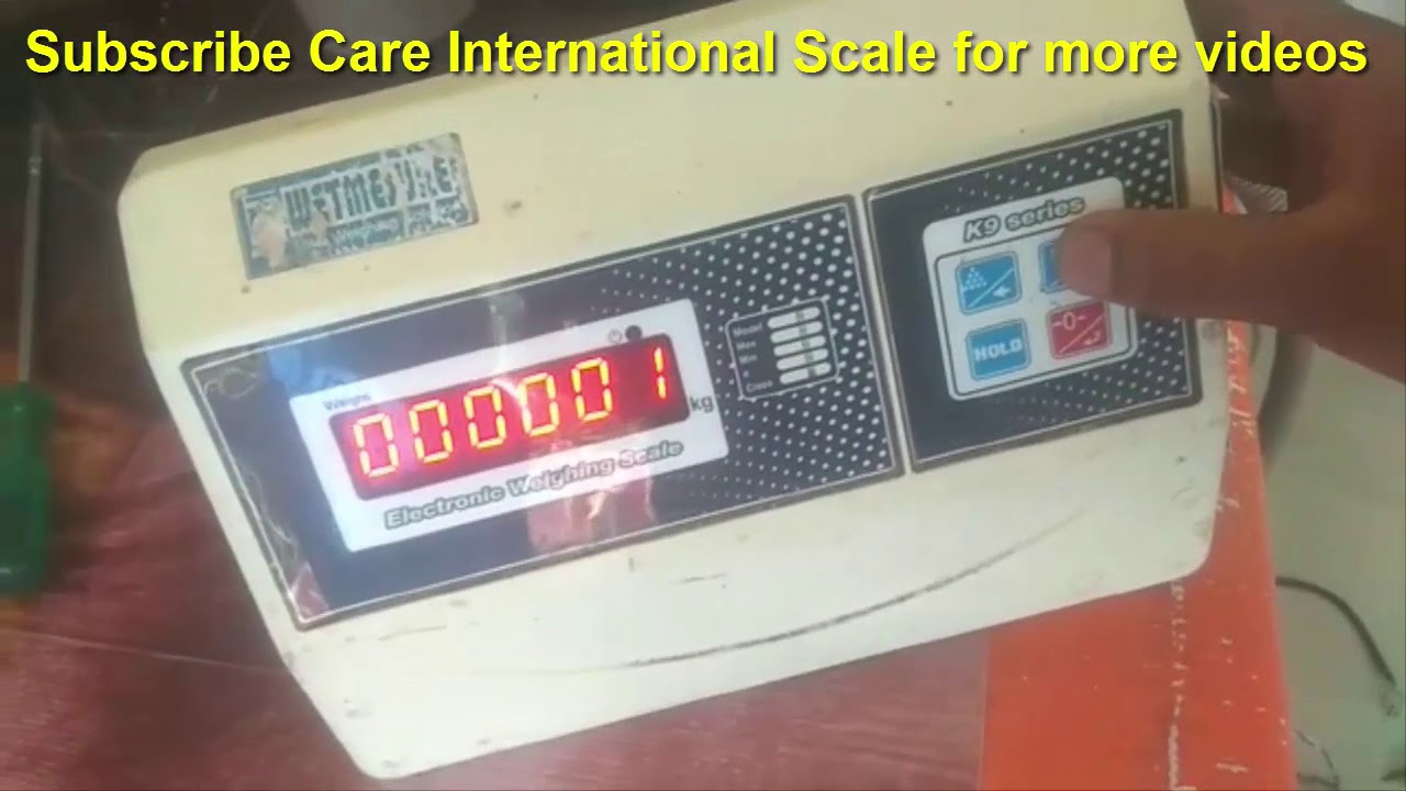 Calibration of K9 Series Weighing Scale | Kanda Setting | 300 kg ...