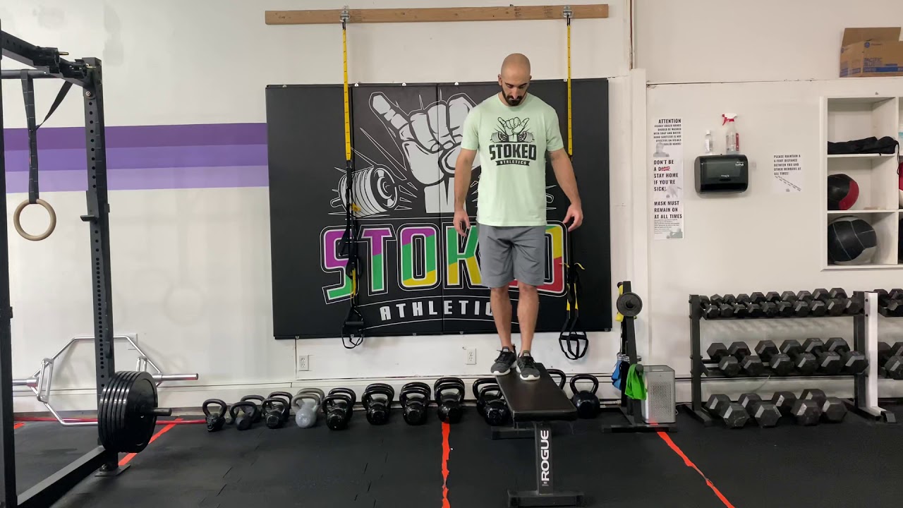 Single Leg Lateral Depth Drop [Stoked Athletics] - YouTube