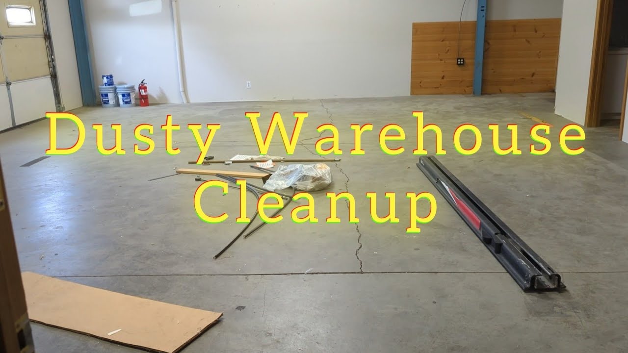 Cleaning Up A Dusty Warehouse Floor - YouTube