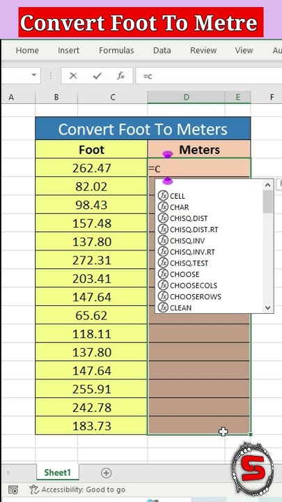 Excel Convert Formula How To Use Convert Formula Shorts Youtube