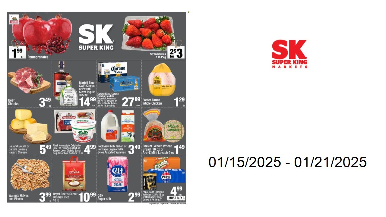 Super King Markets Weekly Ad - 01/15/2025 - 01/21/2025 - YouTube