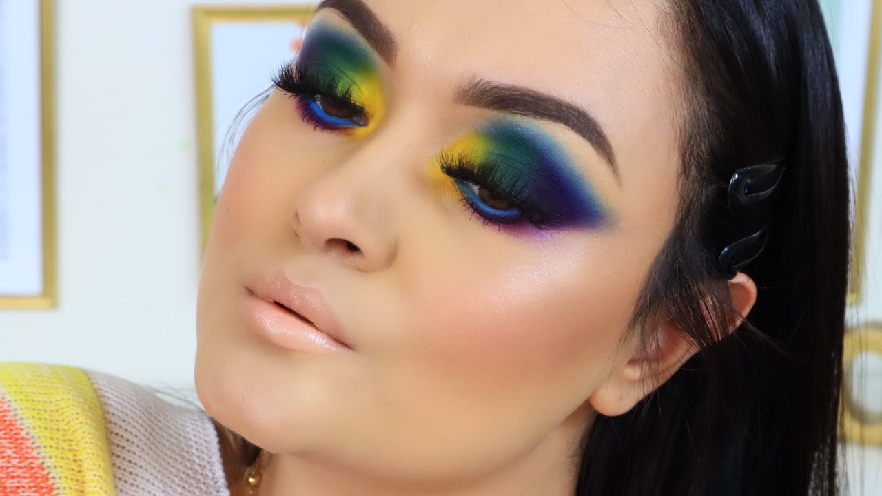 Colorful Makeup Tutorial | Maquillaje colorido Paso a Paso | Monika ...