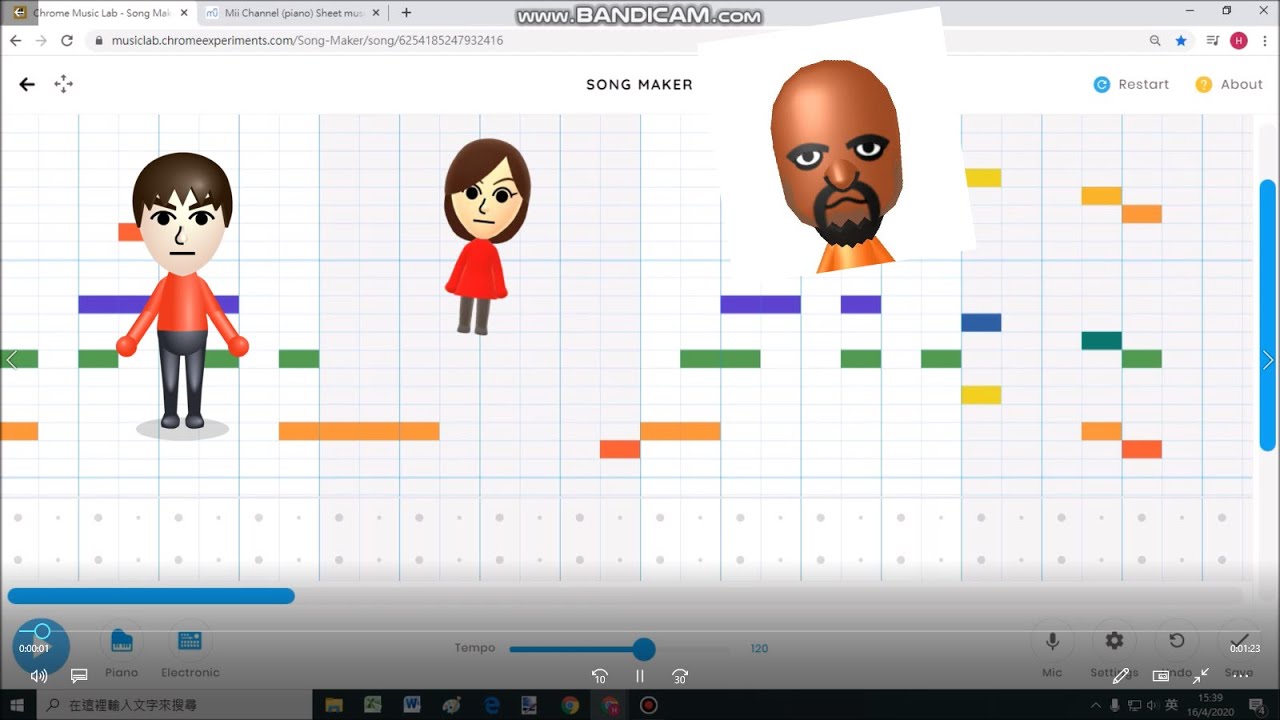 Chrome music lab: Mii Channel theme - YouTube