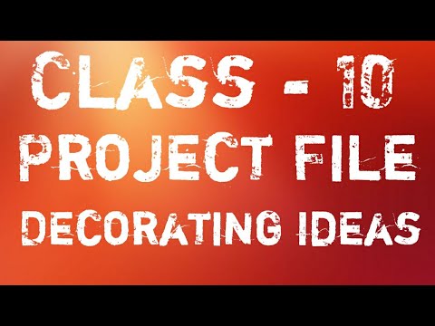 Board Exams Project File Decorating Ideas// Decorating Class 10 Project ...