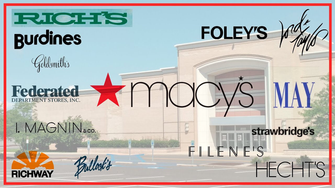 Top 10 Forgotten Federated/May Department Stores (Macy's) - YouTube