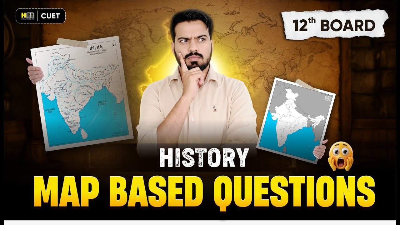 Class 12 History Complete Map Work in 30 Min | Board Exam 2025 | All ...