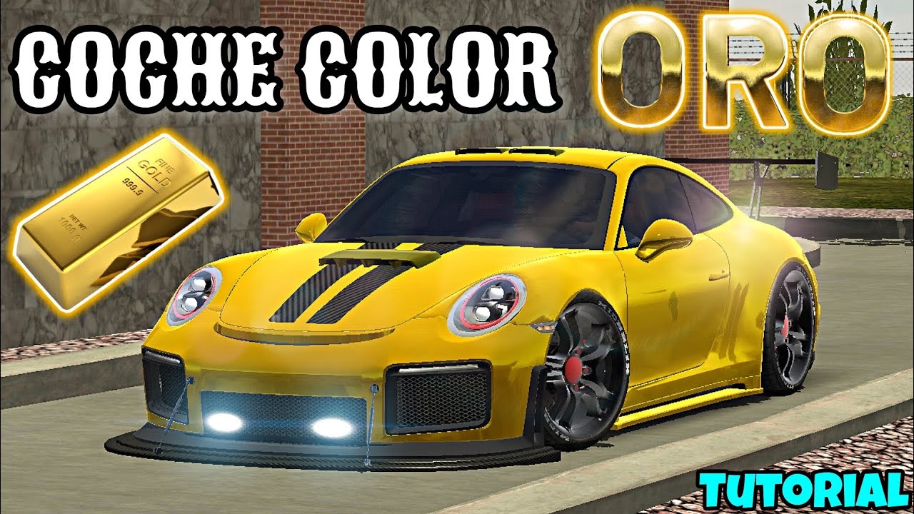 Como Pintar Carro Color Oro En Car Parking Multijugador | Tutorial - YouTube