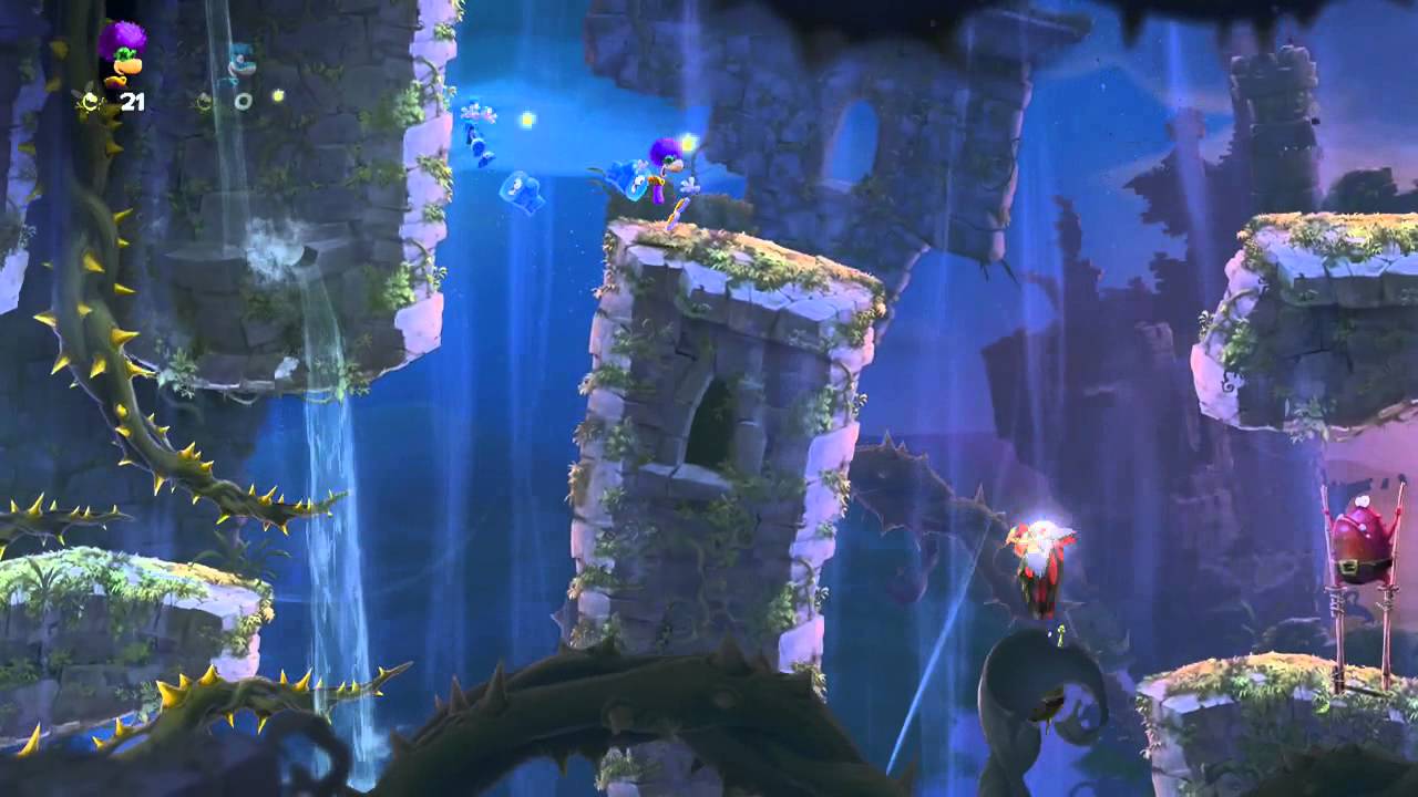 Rayman Legends PS4 2 Player Co-op Part 4 - YouTube