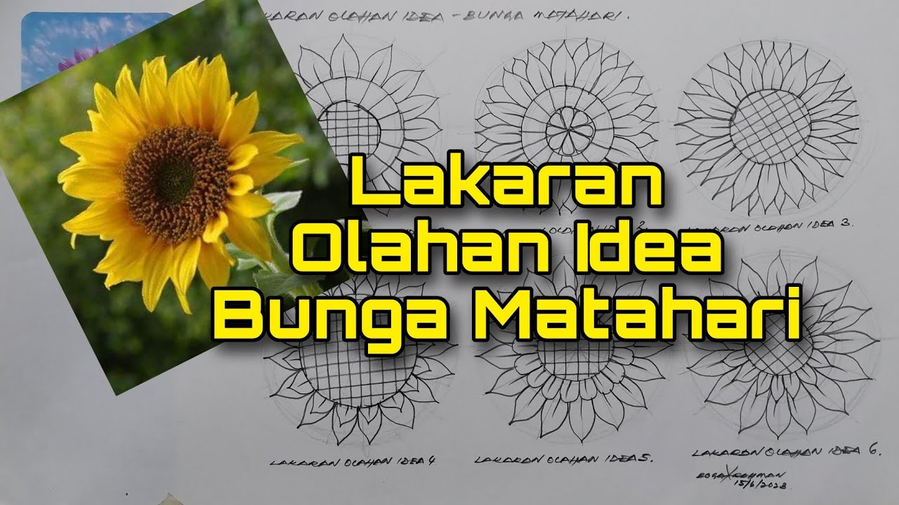 LAKARAN Olahan Idea Bunga Matahari | KRSV PSV - YouTube
