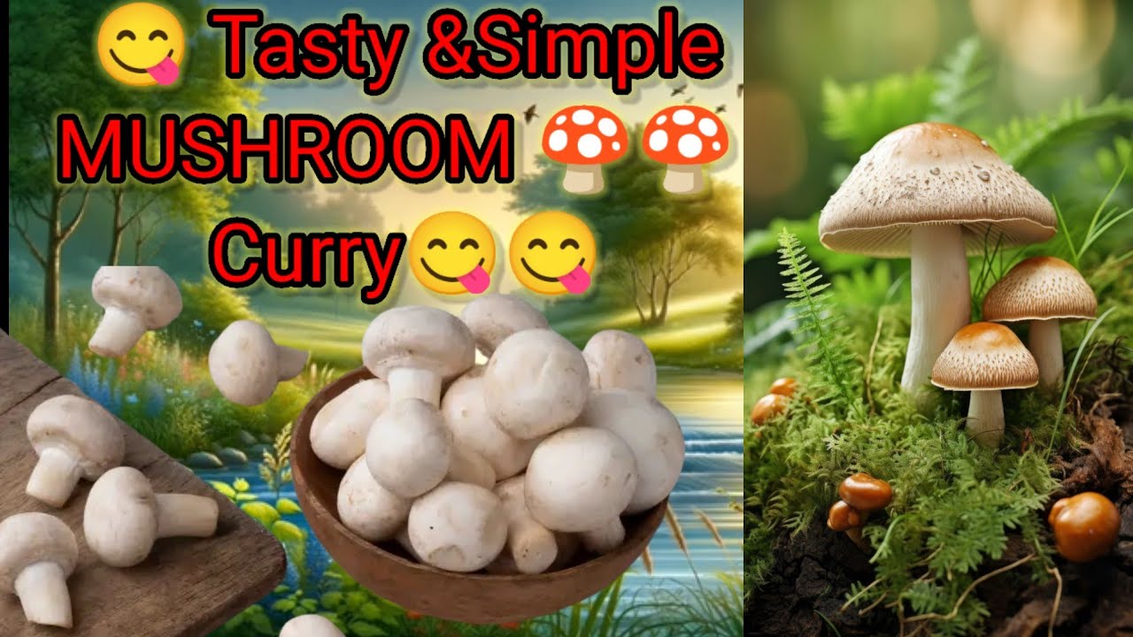 😋 Tasty&Simple MASHROOM 🍛 Curry.... - YouTube