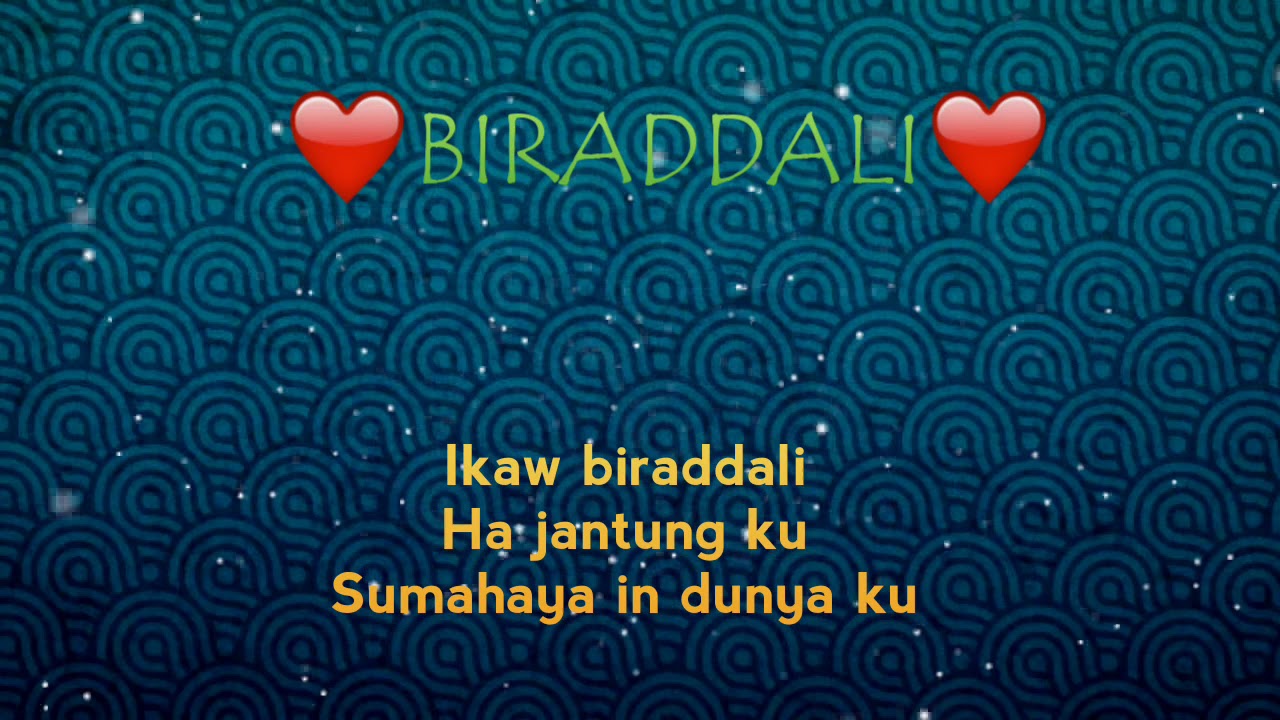 biraddali - tausog love song - YouTube