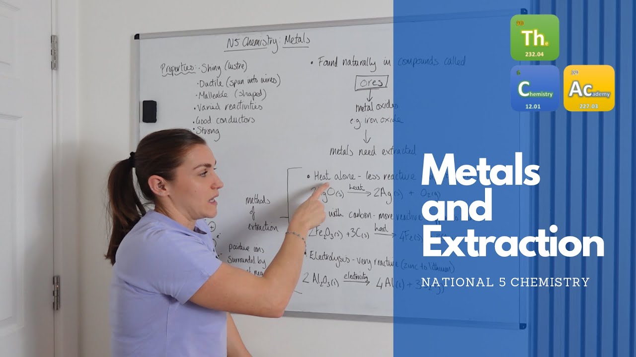 National 5 Chemistry: Unit 3 - Introduction to Metals and Extraction ...