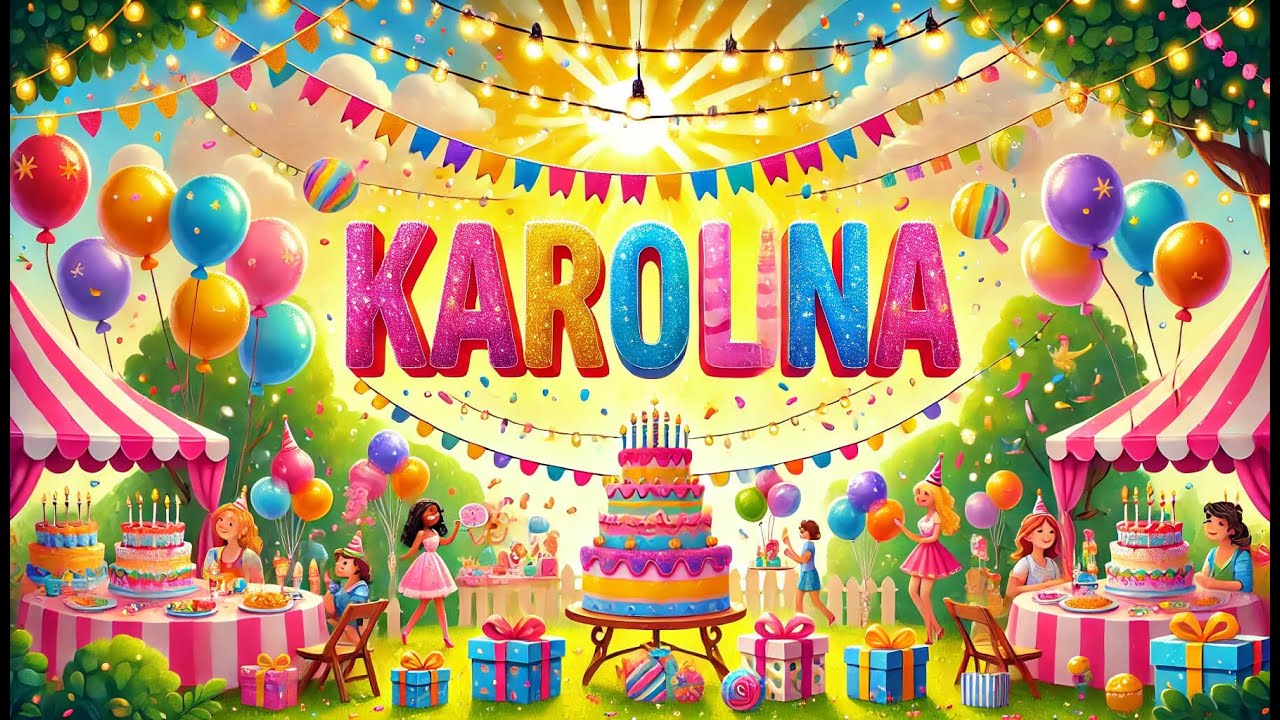 Happy Birthday Karolina 🎂 Funny & Cheerful Birthday Song 🎶 Happy ...