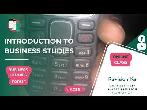 Introduction to Business Studies | Intro | Business Form 1 Revision KCSE - YouTube