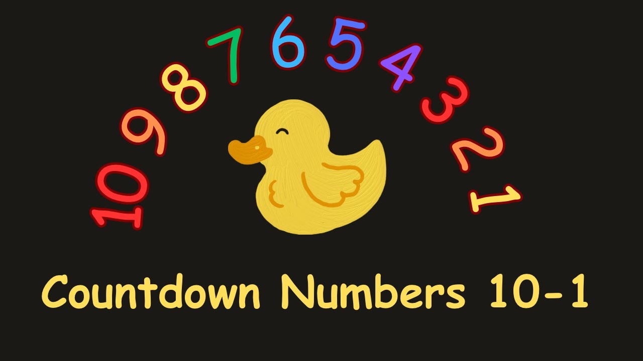 Counting for Kids | Countdown 10 to 1 | 10 Little Ducks. #counting # ...