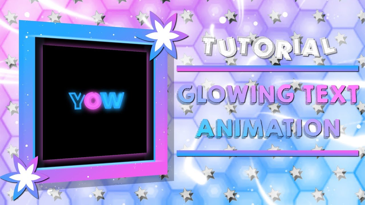 GLOWING TEXT ANIMATION | ALIGHT MOTION TUTORIAL 💜 - YouTube