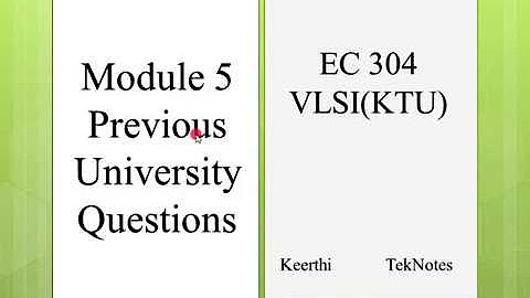 EC 304 VLSI-KTU - YouTube