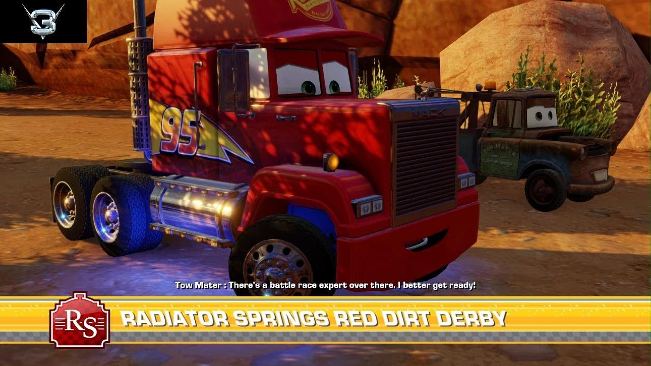Cars 3: Driven to Win (PS5) Mack On Radiator Springs Red Dirt Derby ...