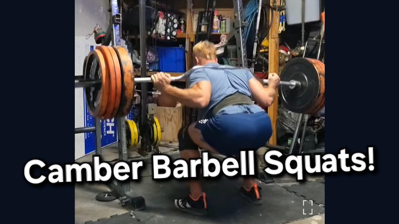 Worlds Strongest Marine - Camber Barbell Squats, 2nd day - YouTube