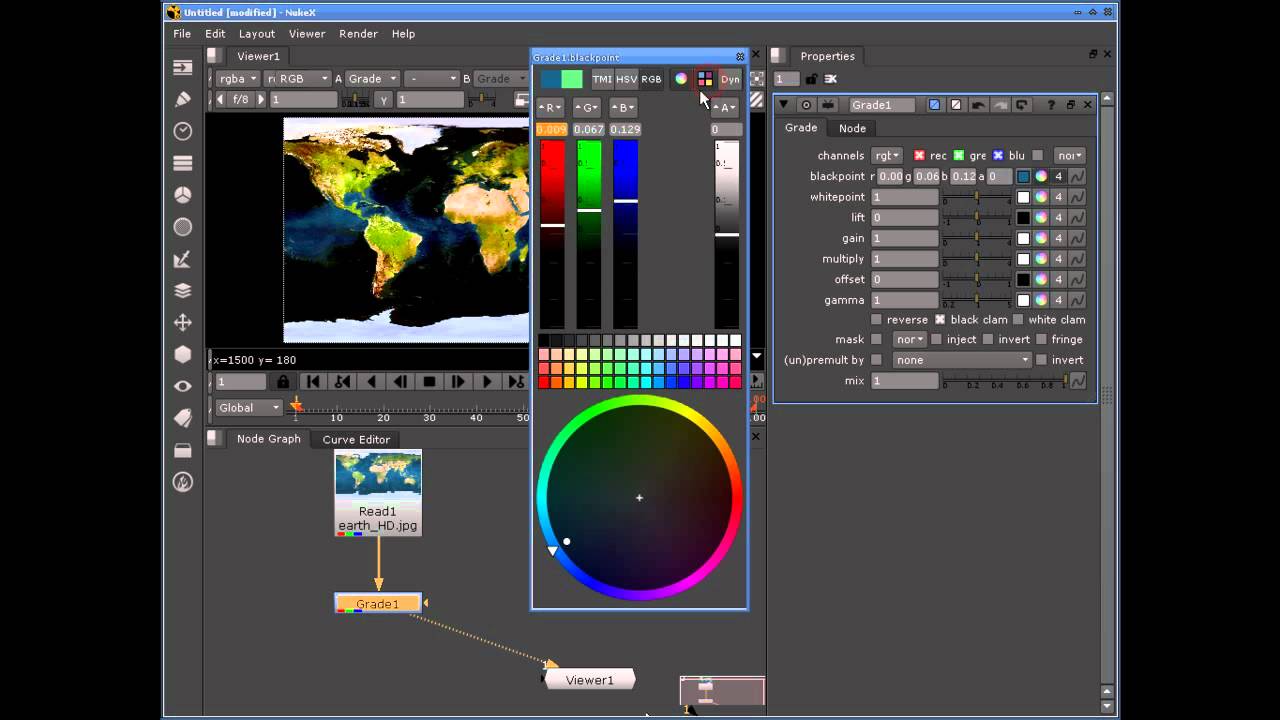 Introduction to NukeX Part - 07 (Color Picker and Color Controls ...