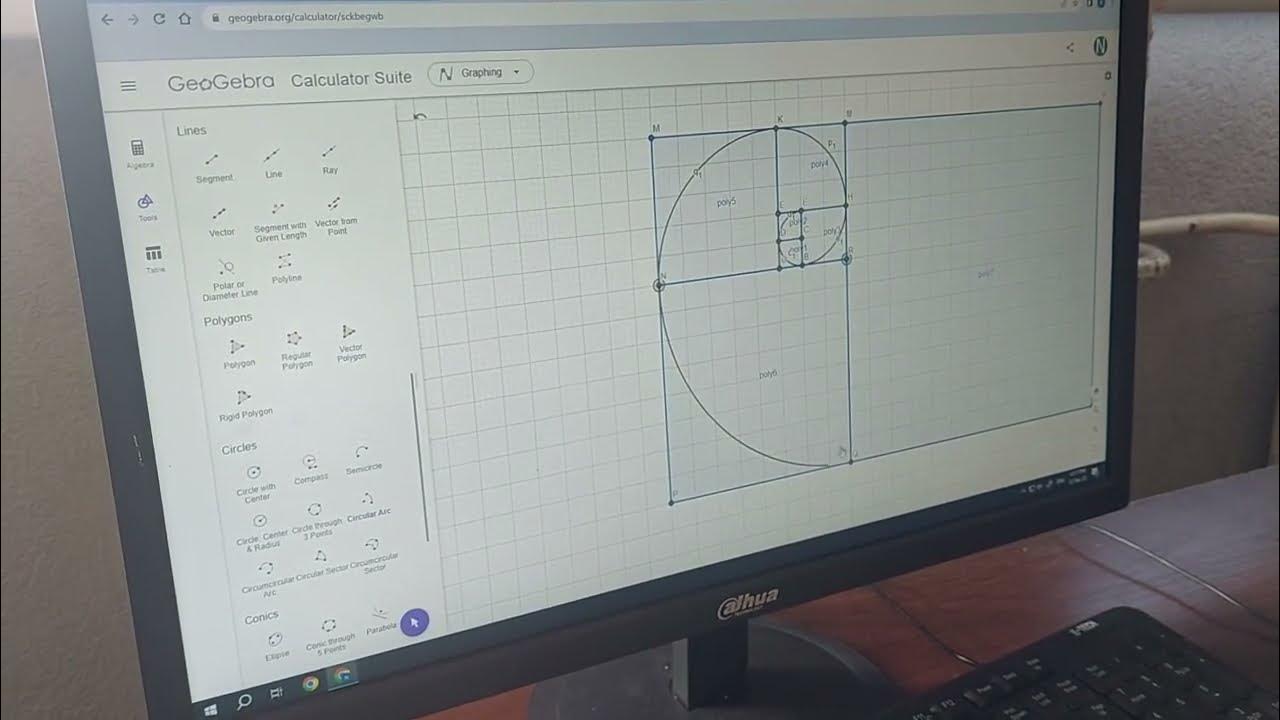 Fibonacci sequence IN GEOGEBRA - YouTube
