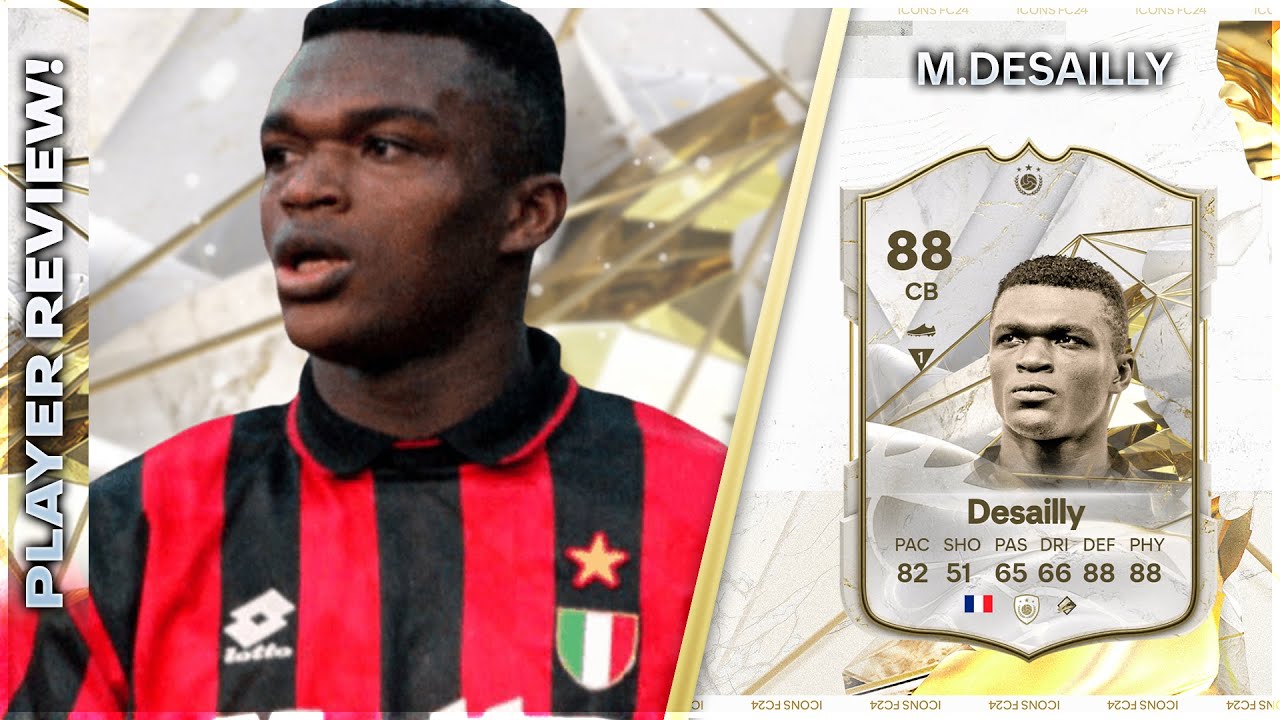 ABSOLUTE BEAST!!!!! ICON 88 RATED MARCEL DESAILLY PLAYER REVIEW - EA ...