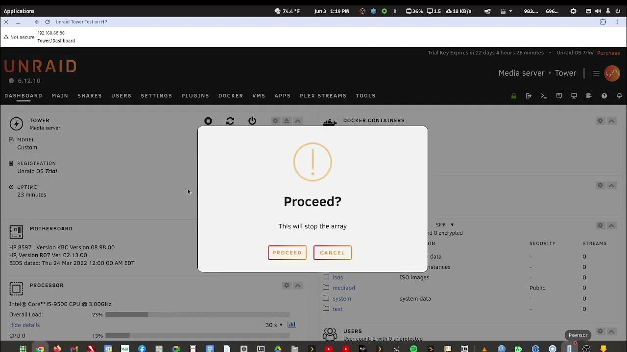 Plex & Unraid: swapping hardware and adding a 2nd cache pool drive and the 1st parity drive ...