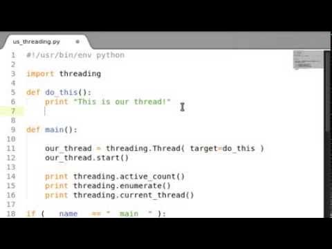 Python [threading] 02 Creating Our Own Thread Object - YouTube