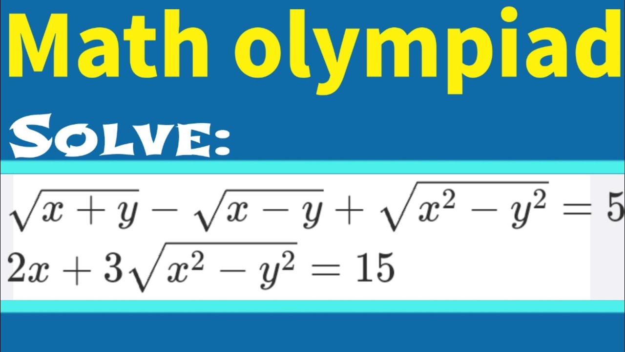 Japanese -Can you Solve this?|#matholympiad#math|Find X&Y! - YouTube