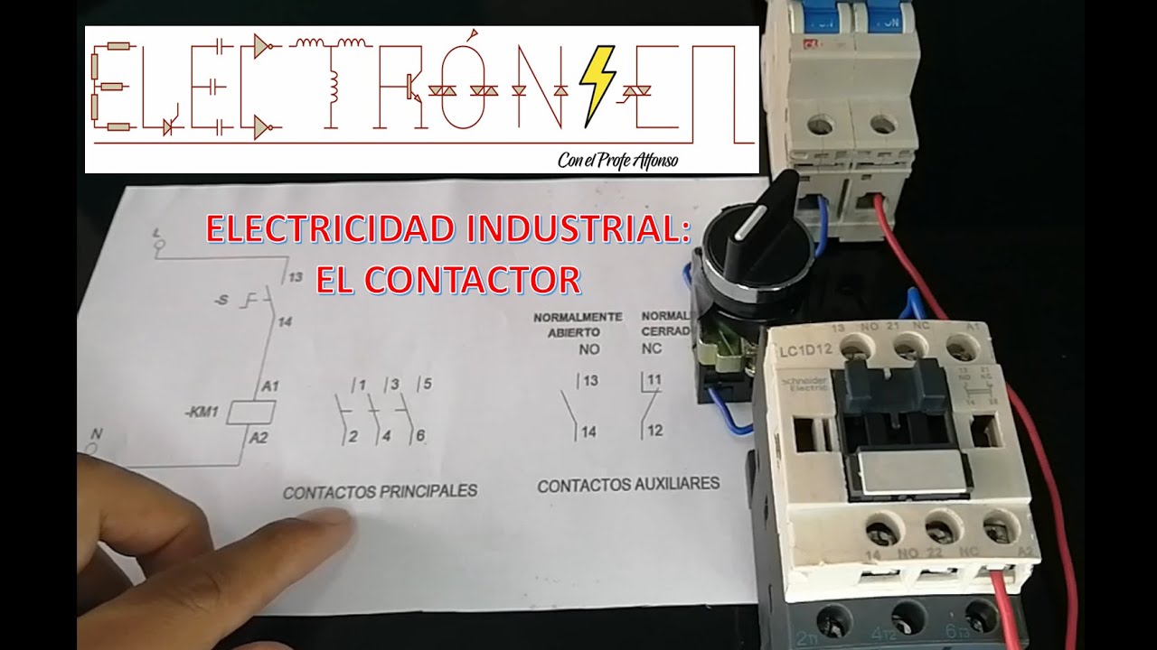 CONTACTOR - Funcionamiento e Implementación - YouTube