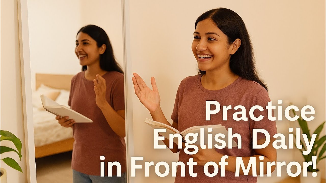 Practice English in Front of the Mirror (Simple & Daily Use) - YouTube