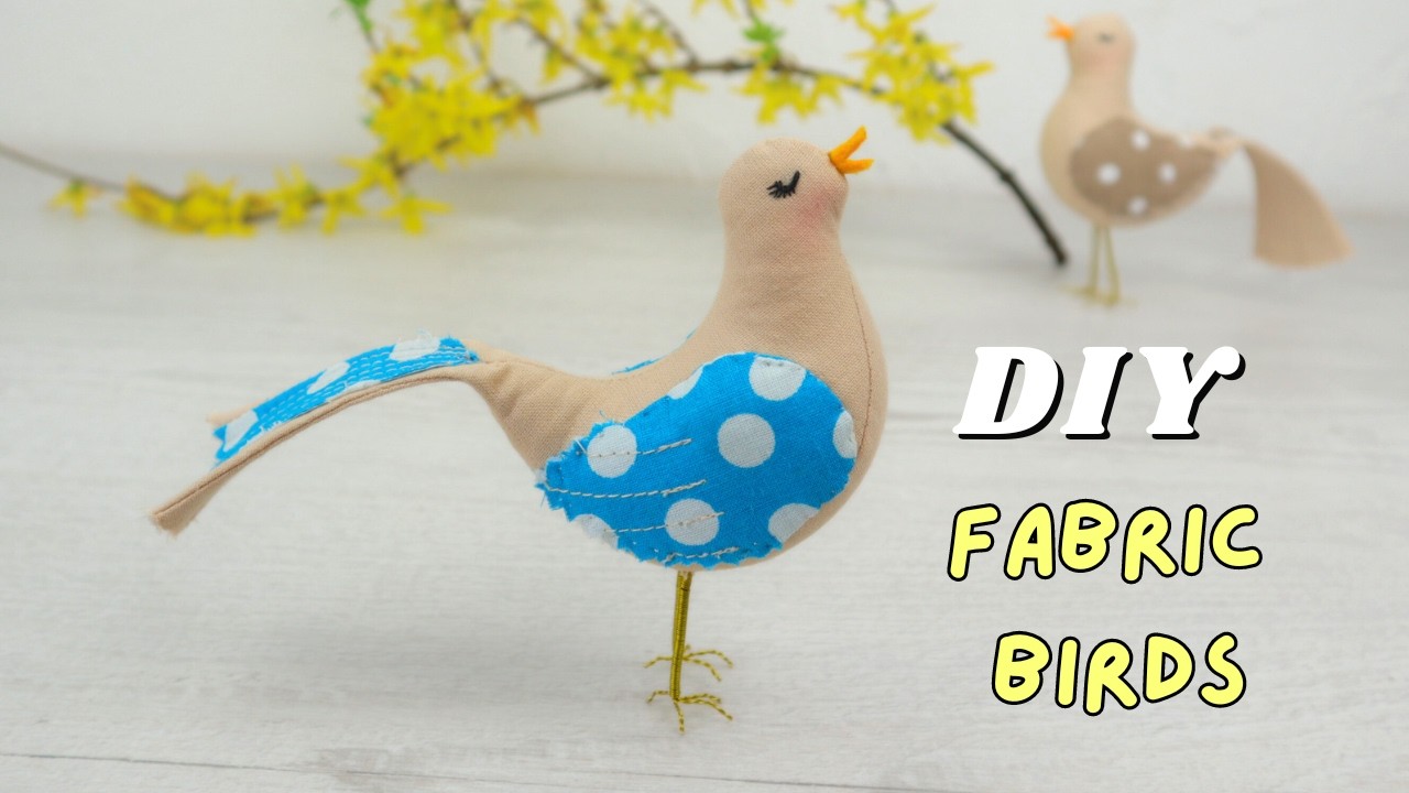 How to make a little birds. Sewing DIY - YouTube
